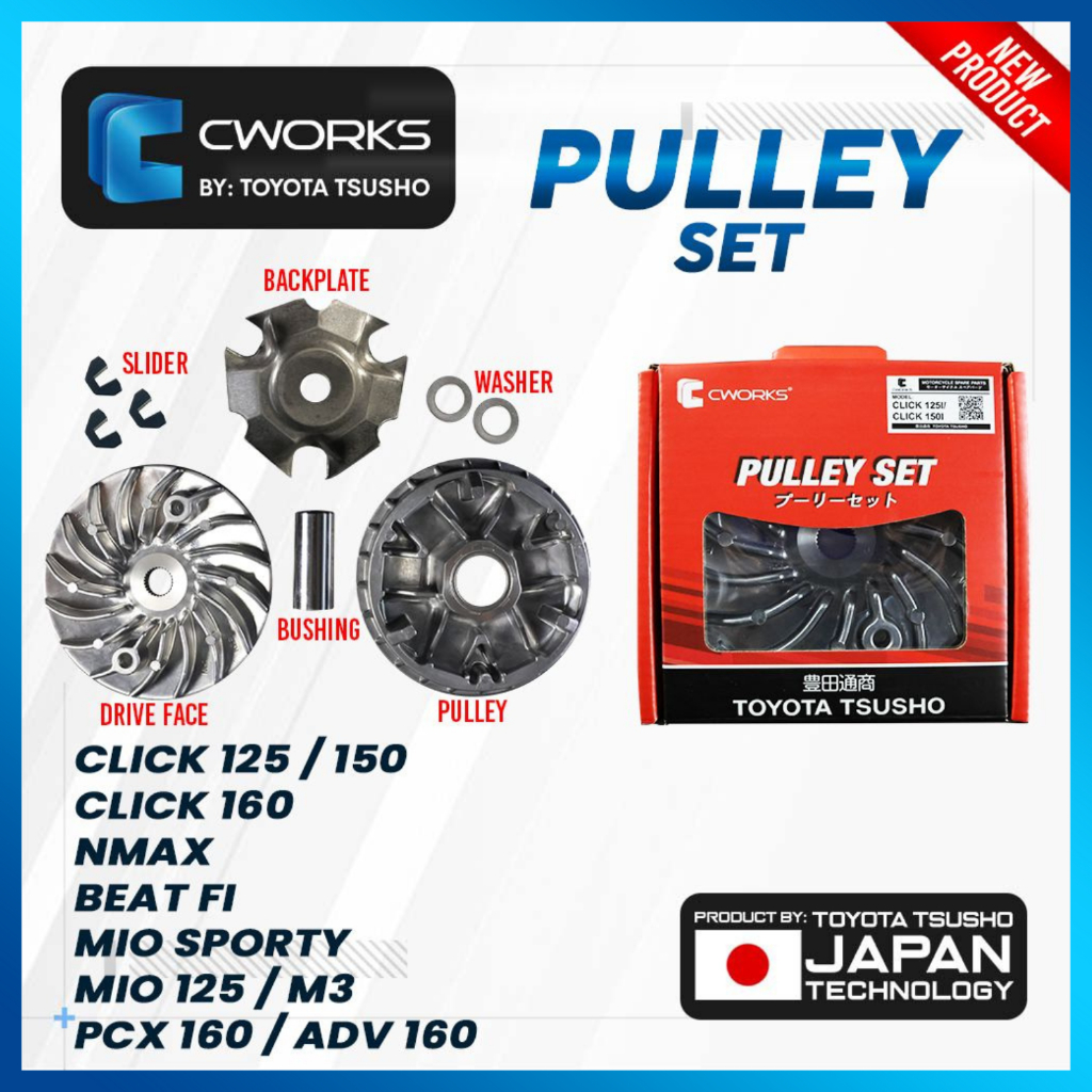 CWORKS CVT PULLEY SET FOR SCOOTER AND MOTORCYCLE - JAPAN TECHNOLOGY ...