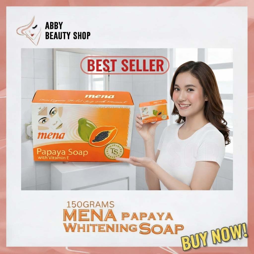 Papaya Soap Whitening Original For Face Body By Mena W/ Milk Aloe Vera ...
