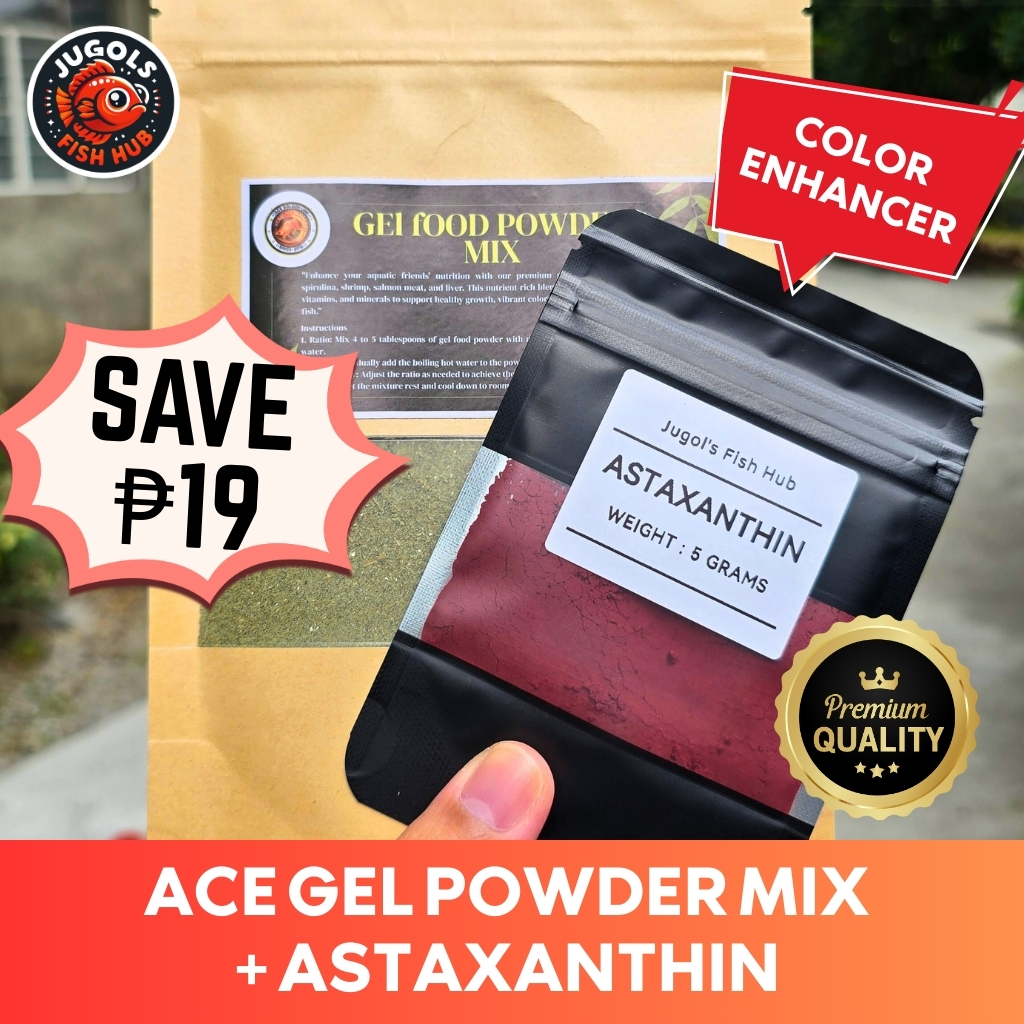 Jugol's Grooming Kit: Ace Gel Powder Mix + Astaxanthin (5g) - Aquarium ...