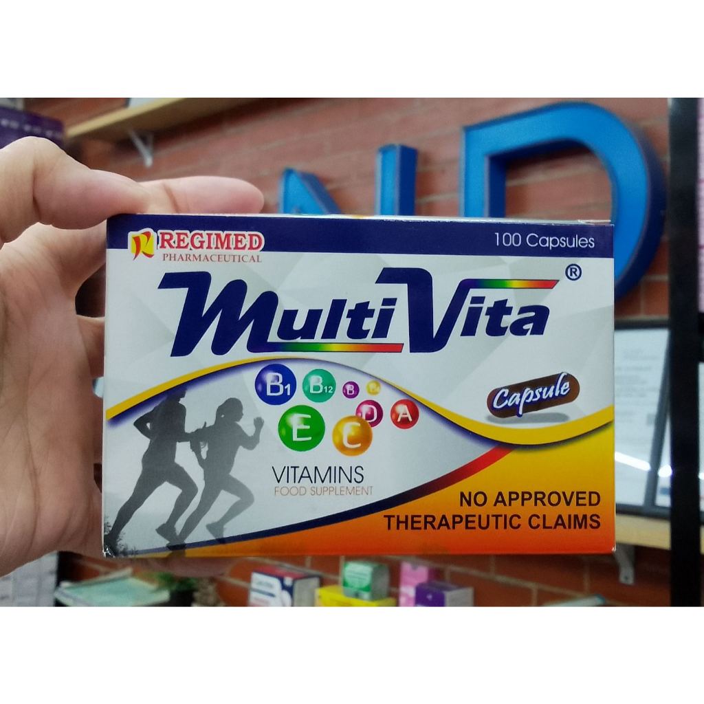 MULTIVITA Multivitamins Food Supplement 100 Capsule | Shopee Philippines