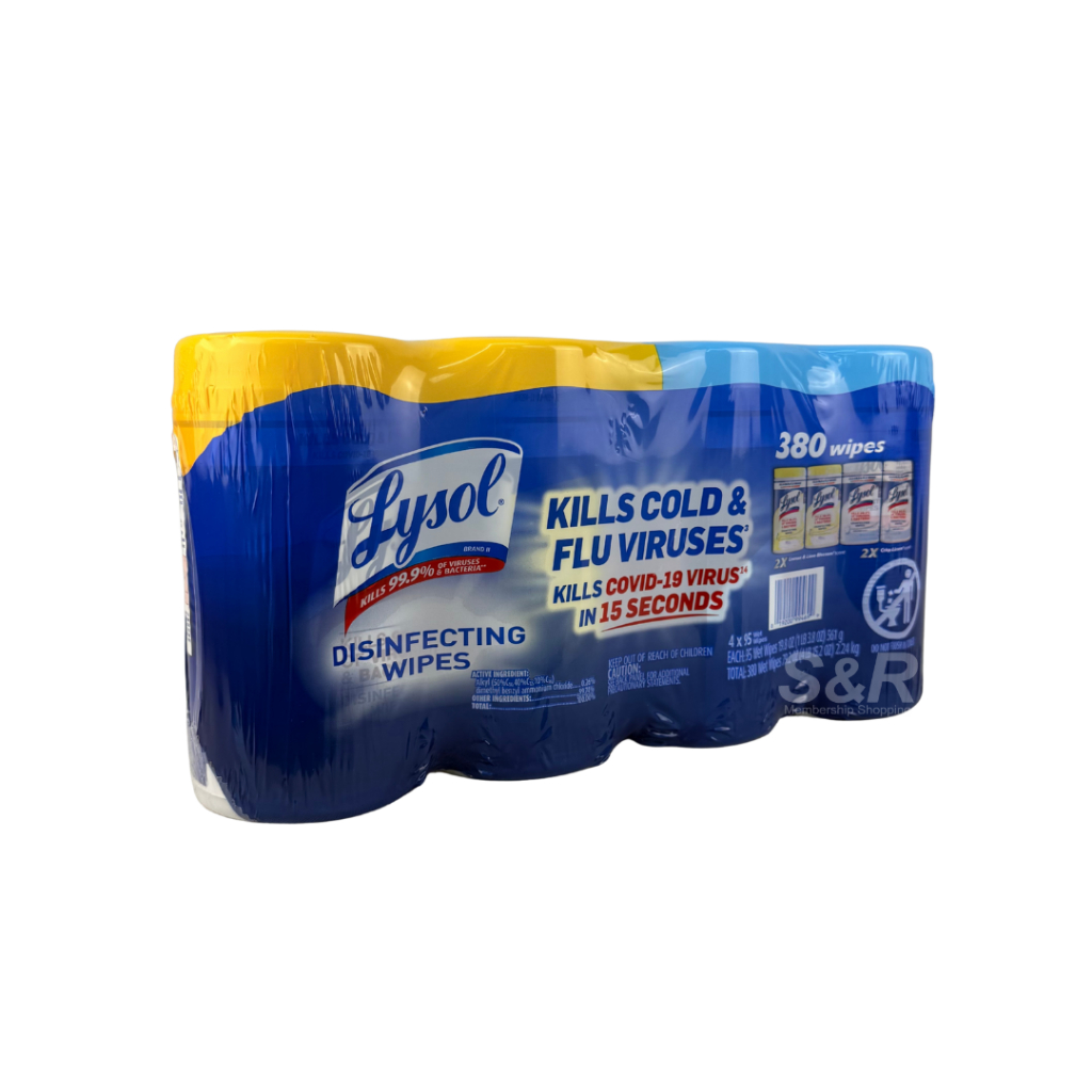 Lysol Disinfecting Wipes 4 packs | Shopee Philippines