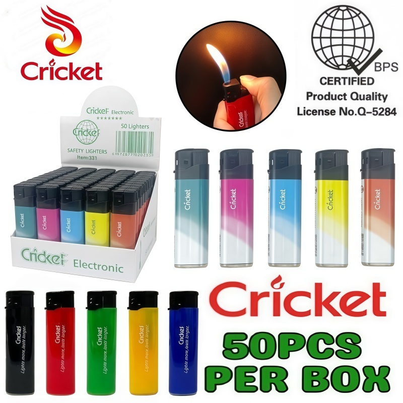 cricket lighter 50 pcs Lighter Assorted Color Cricket Lighter Yowant ...
