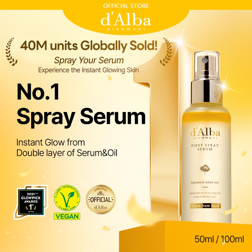 d'Alba Italian White Truffle d alba First Spray Serum Premium Mist ...