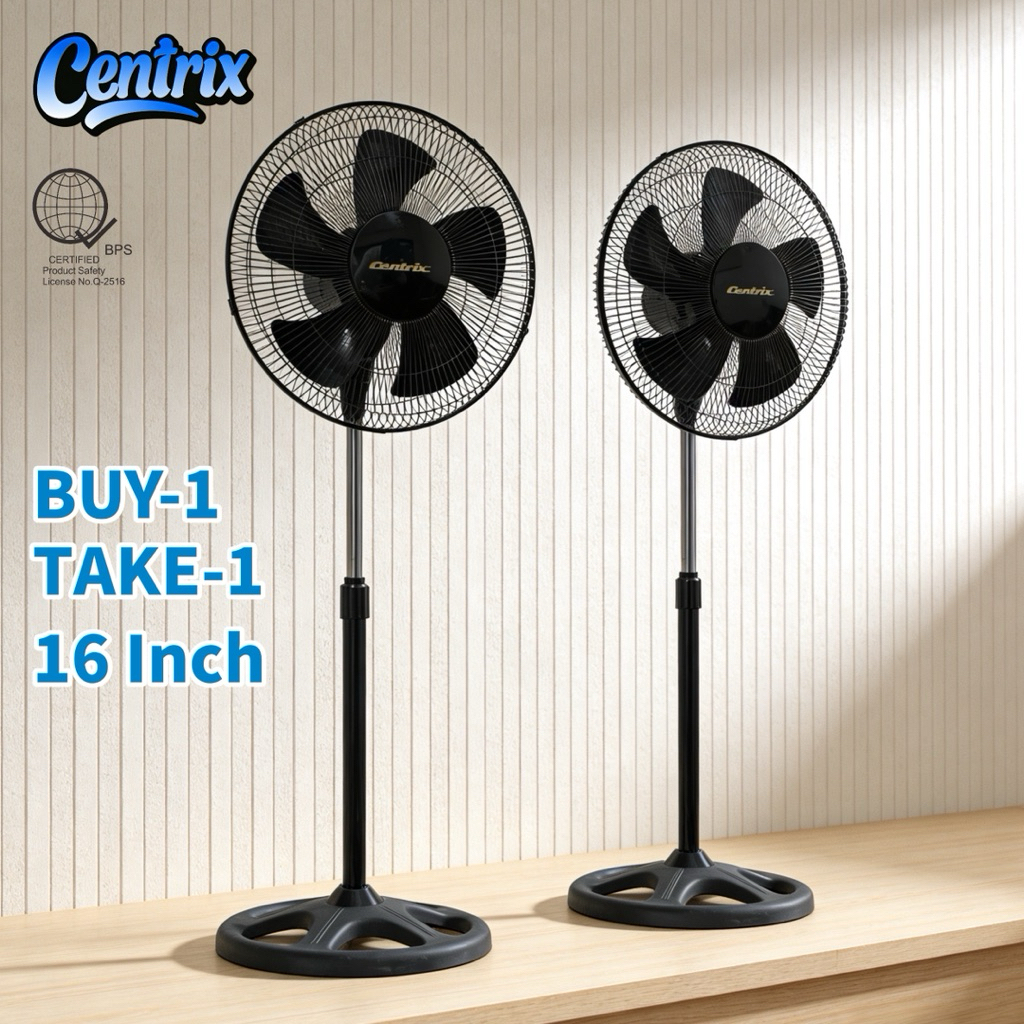 (COD) Centrix Electric Fan Stand Fan 16-inches Buy-1 Take-1 High ...
