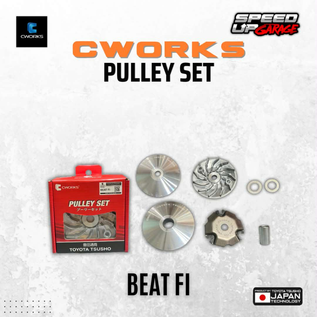 CWORKS PULLEY SET FOR ALL BEATFI/PCX160/ADV160/MIO125/MIOM3/CLICK125 ...