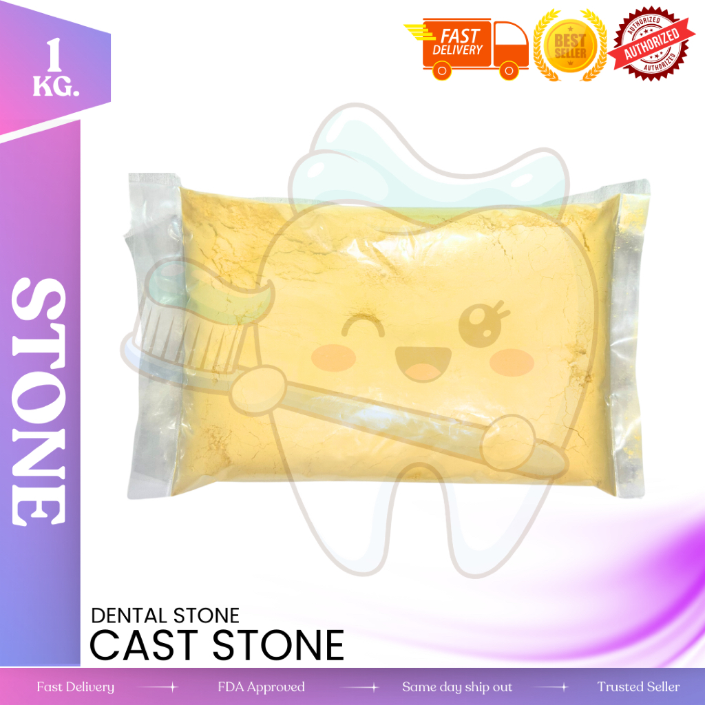 Castone Dental Stone Gypsum Powder 1kg | Type III | Dental Model ...