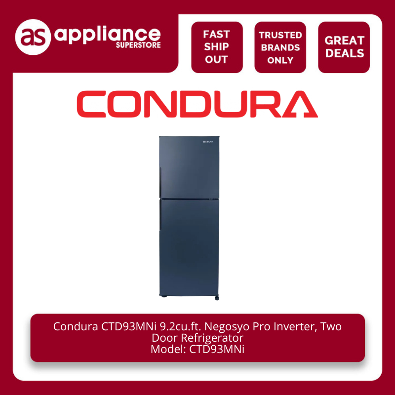 Condura CTD93MNi 9.2cu.ft. Negosyo Pro Inverter, Two Door Refrigerator ...