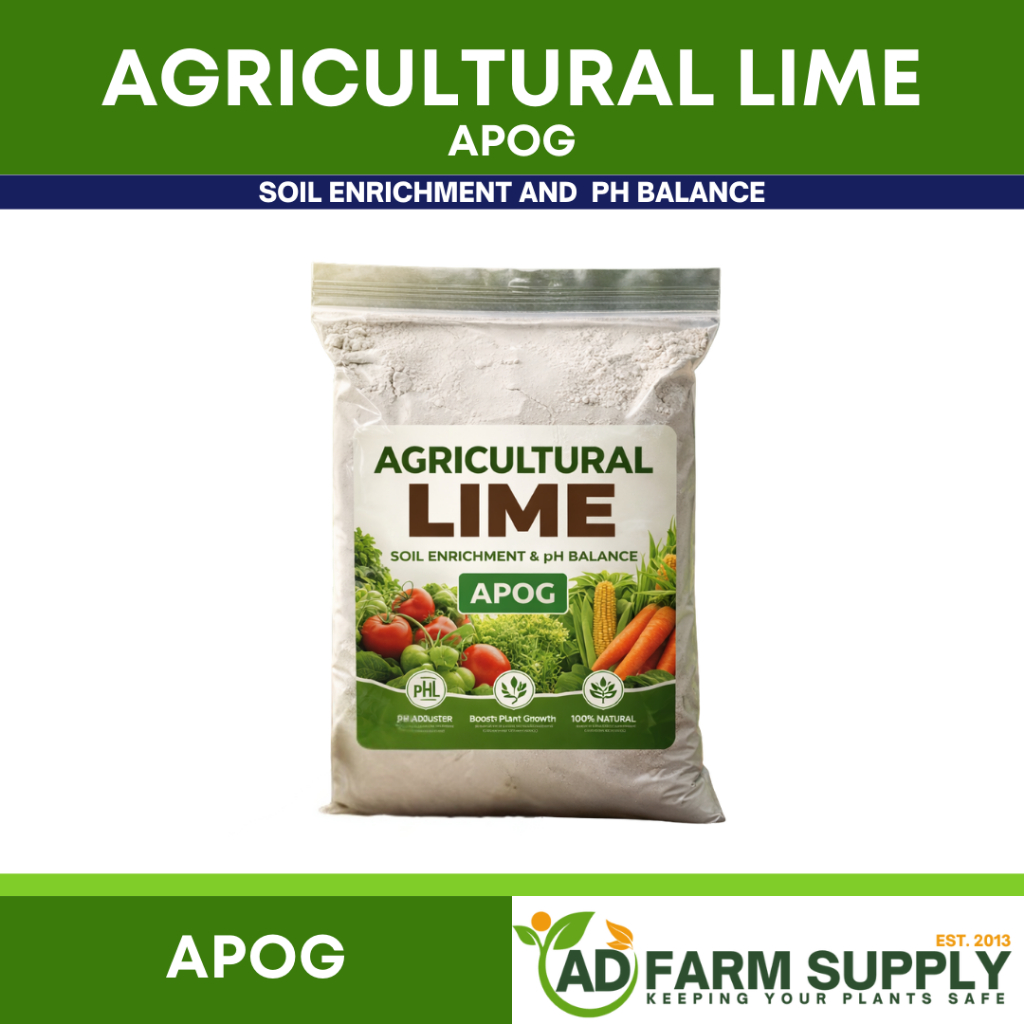 APOG Agricultural Lime Powder – pH Adjuster for Acidic Soil, 100% ...