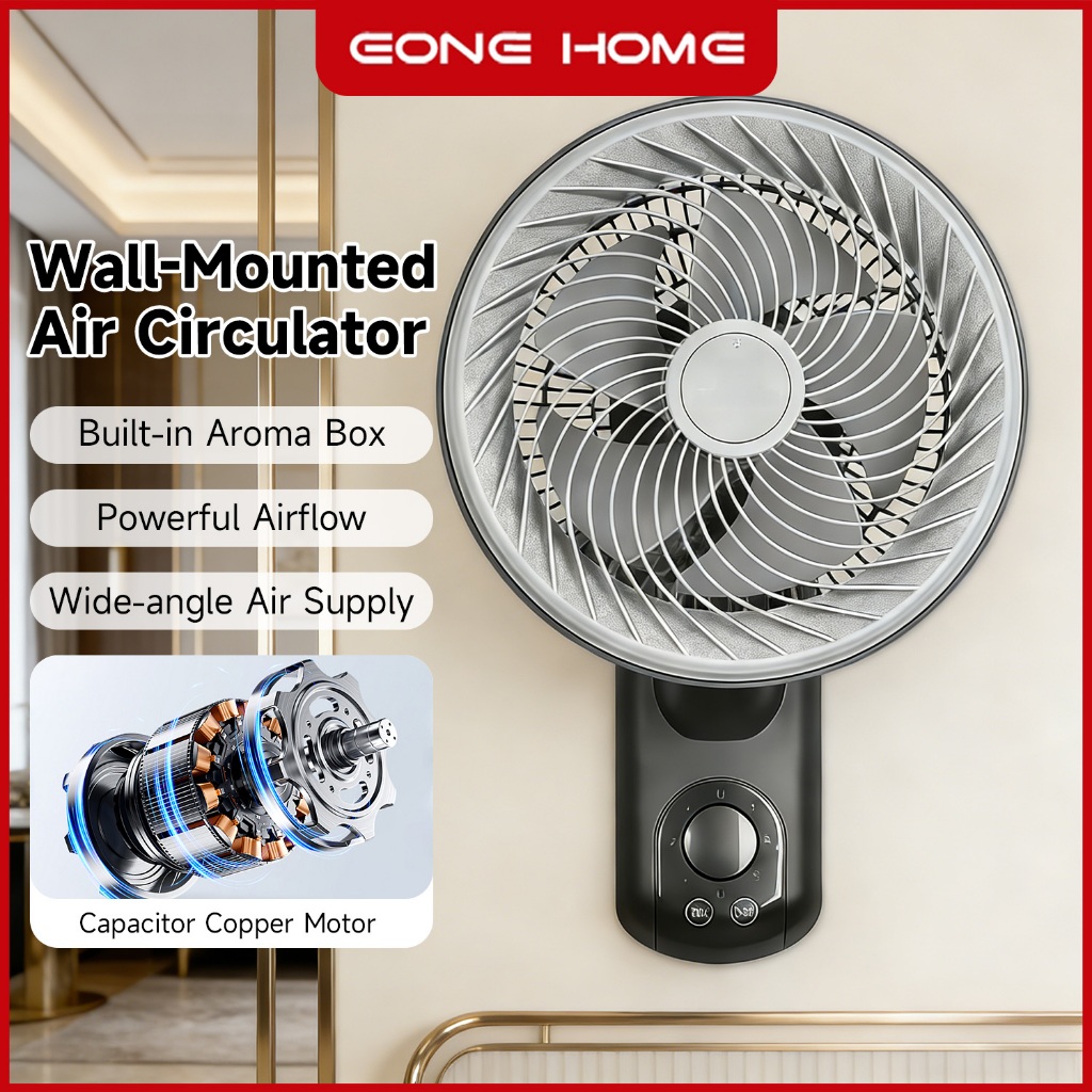 Wall Fan 12 Inch wall fan With Remote Control Powerful Air Circulator ...