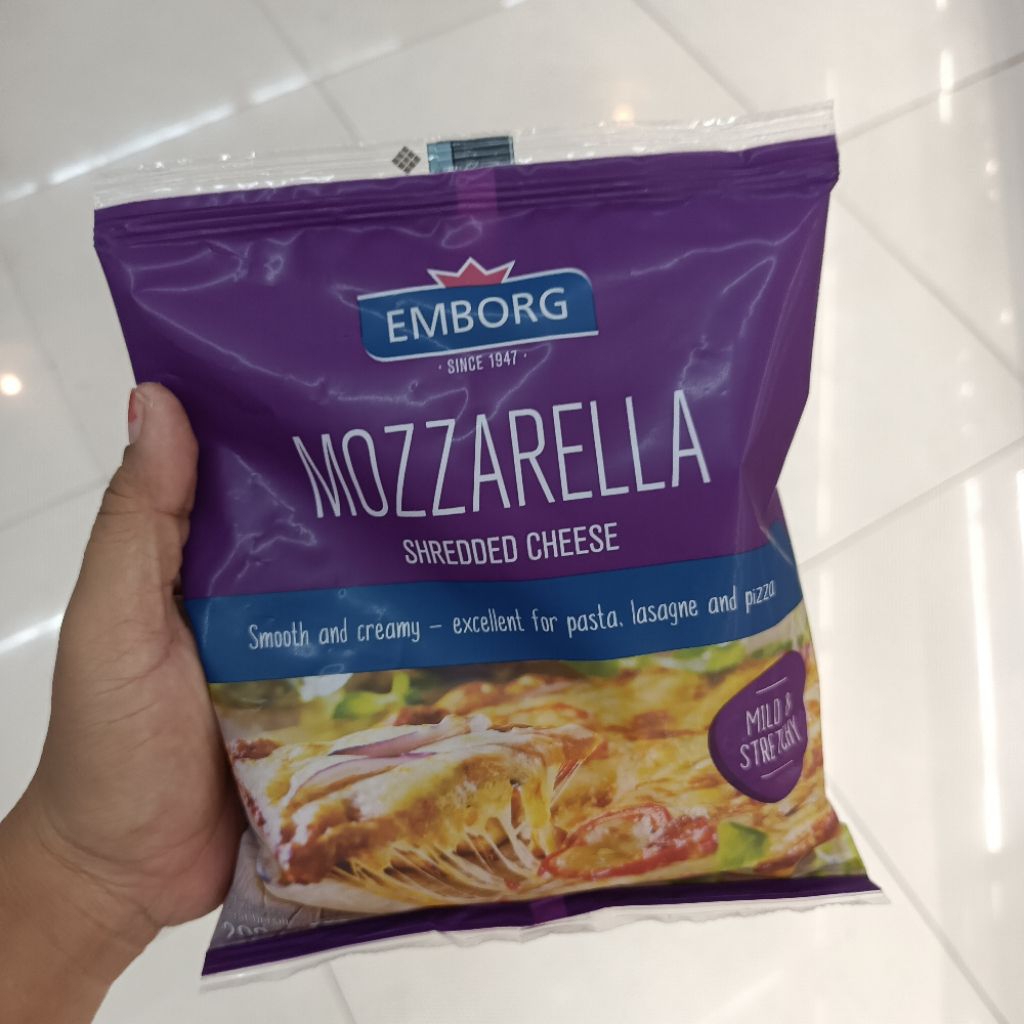 emborg mozzarella shredded cheese/ red cheddar | Shopee Philippines