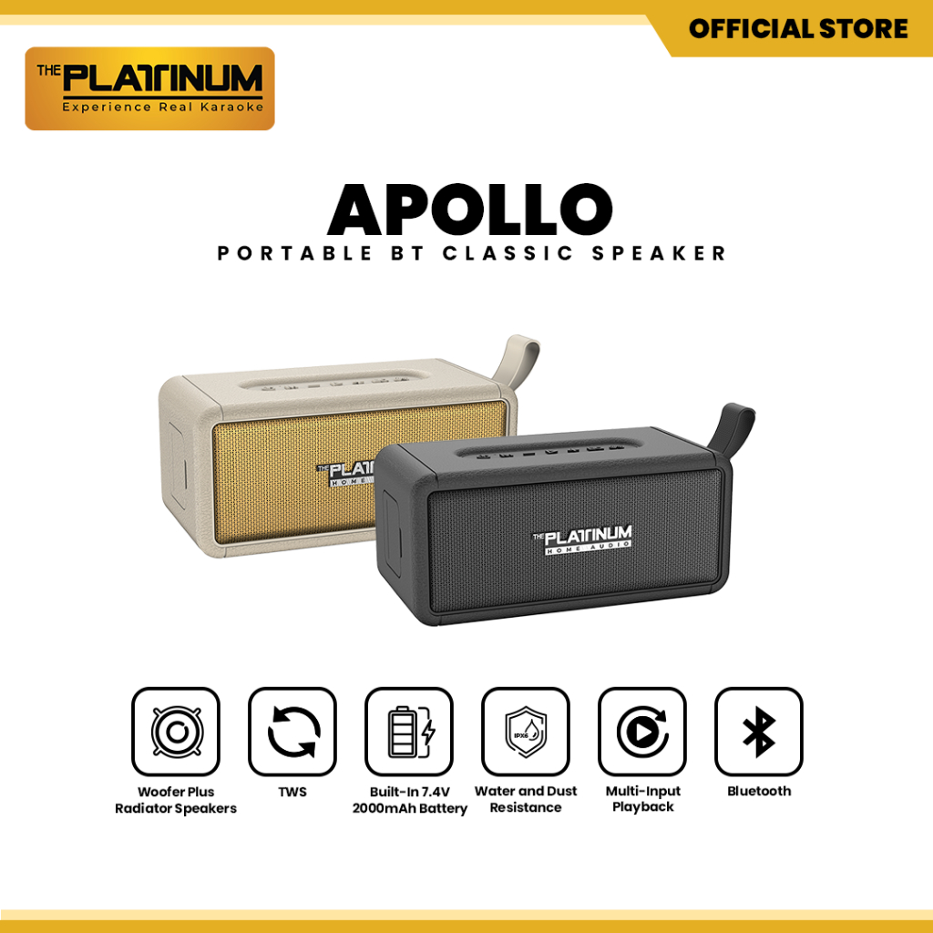 Platinum Apollo Portable Bluetooth Speaker | Shopee Philippines