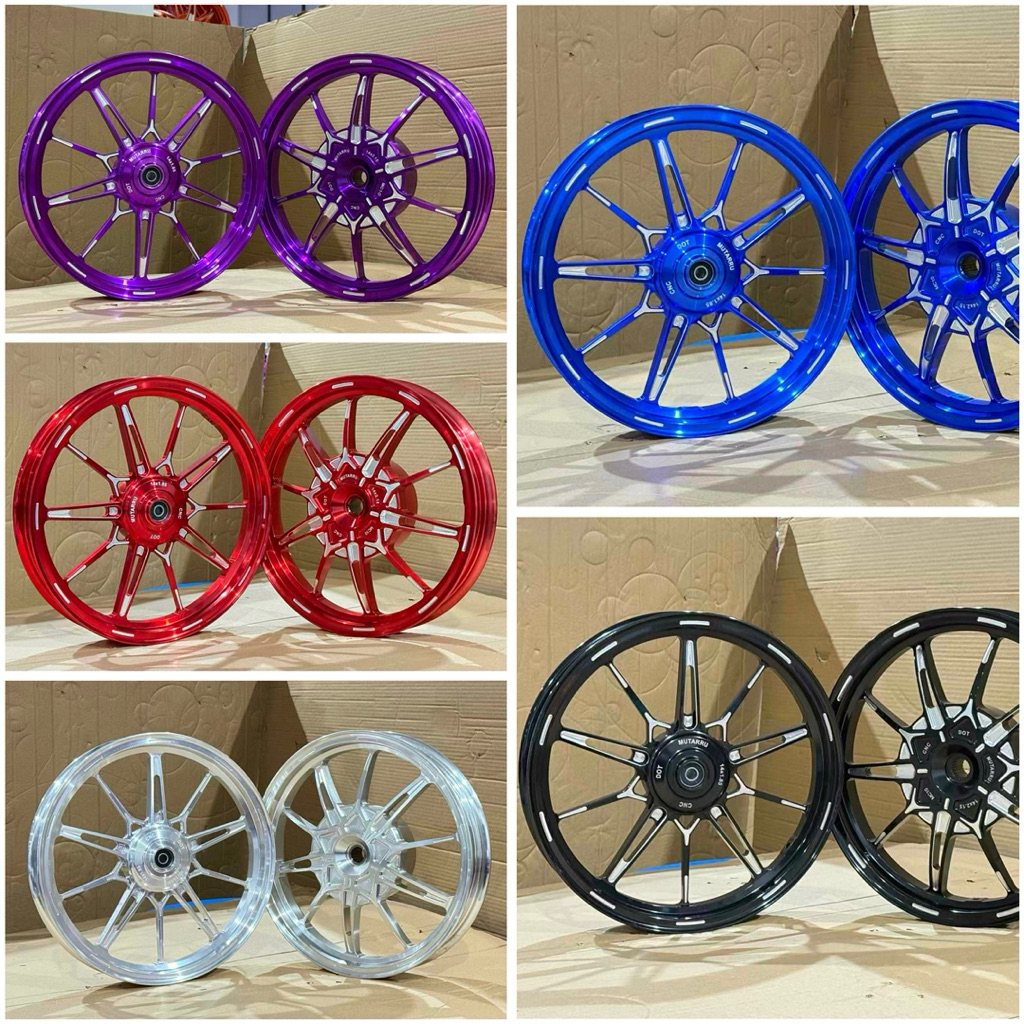 Mutarru Motorcycle CNC MAGS RIM MC10 Mio sporty Mio125 m3 beat fi ...