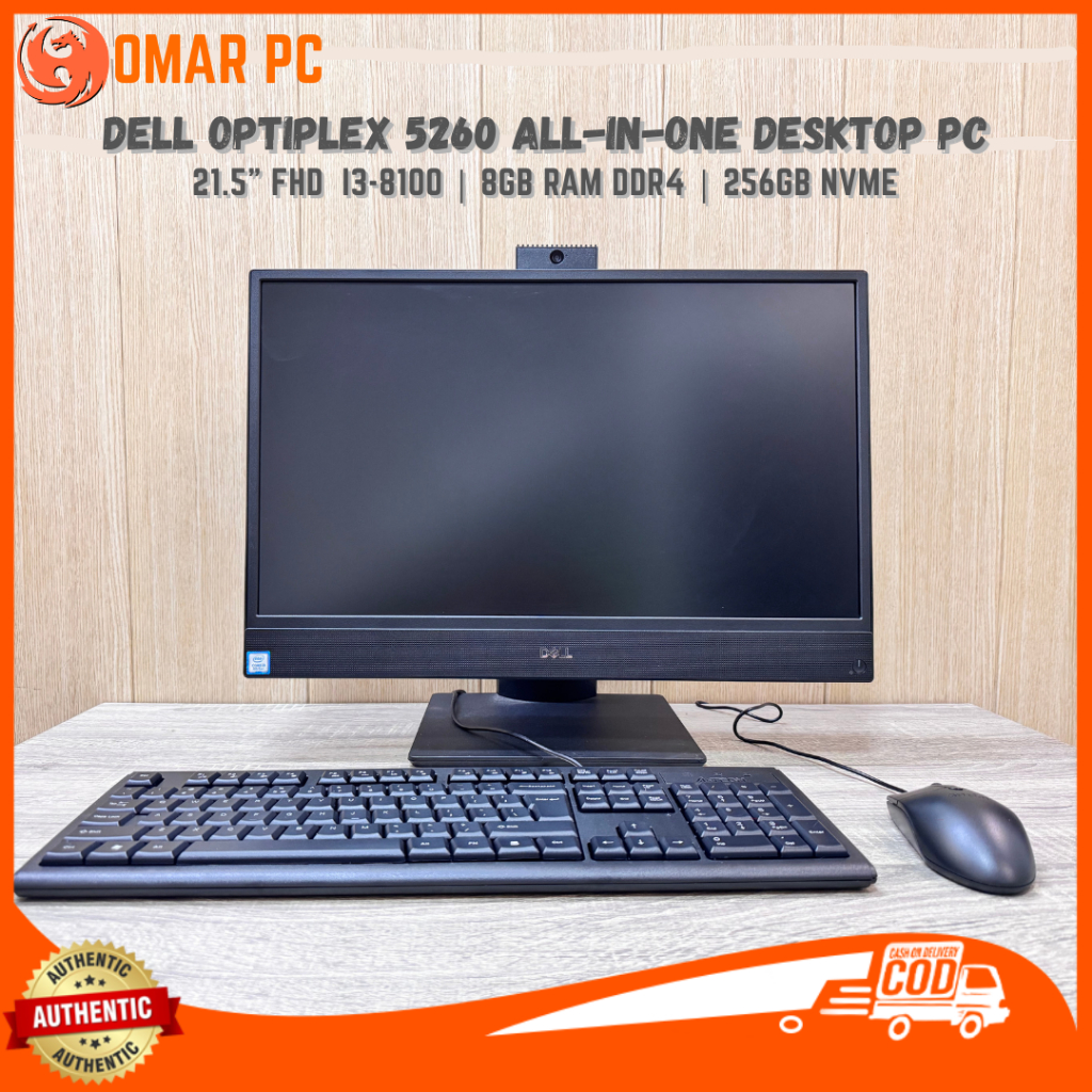 Dell OptiPlex 5260 All-in-One Desktop PC 21.5" I3-8100 | 8GB RAM DDR4 ...