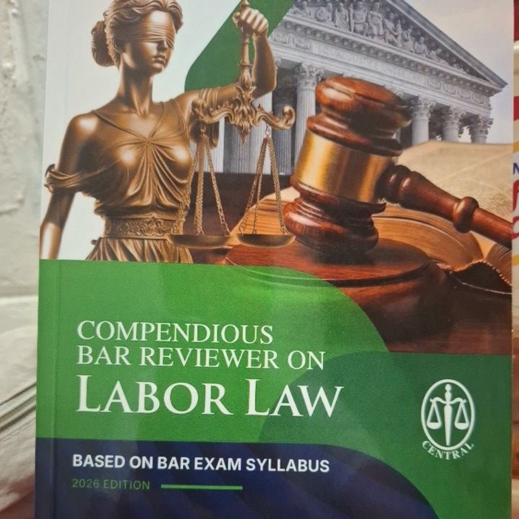 Compendious Bar Reviewer on Labor Law: Based on Bar Exam Syllabus (2025 ...