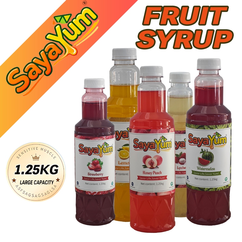 1.25KG SayaYum/ZNW Fruit Syrup With Sweet Taste Perfect for Fruit Tea ...