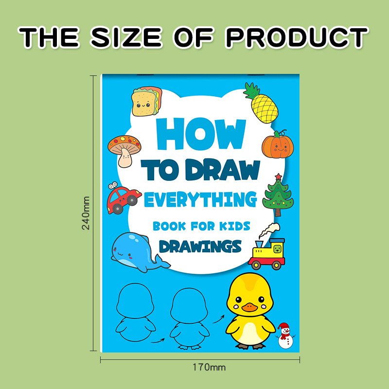 A4 Geetoy 32 Pages 100 Pattern Painting Book Cute Cartoon Coloring Kids ...