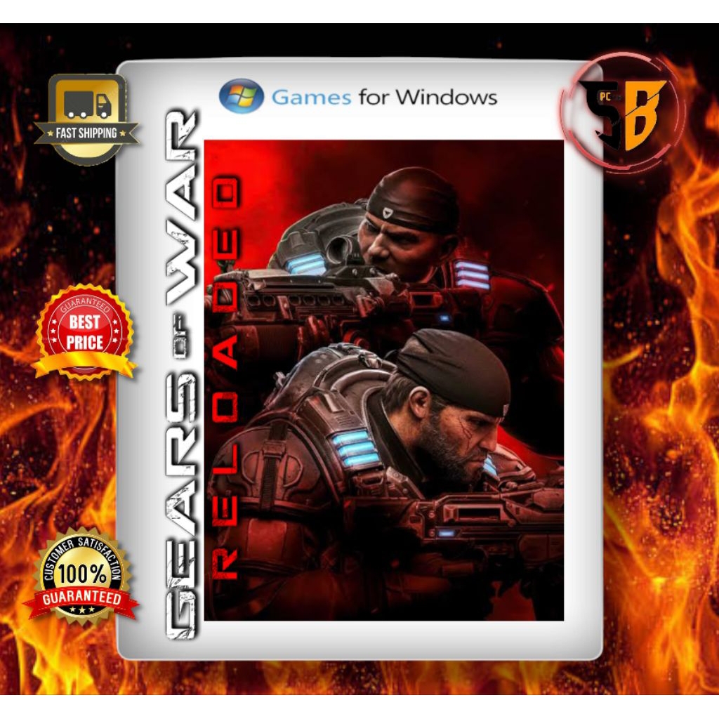 PC Laptop Video Game GEARS OF WAR RELOADED Windows OS Easy Install ...