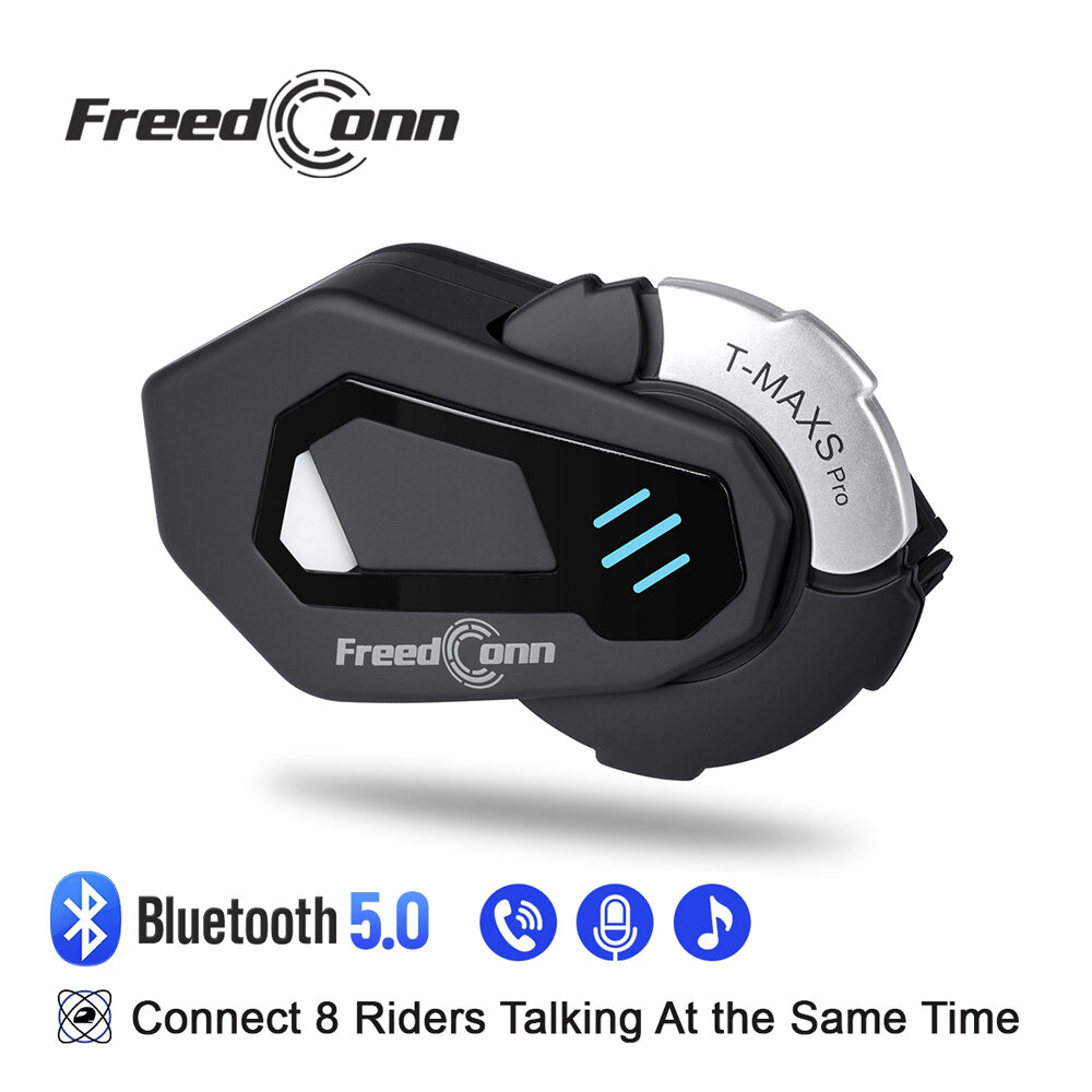 FreedConn T Max S pro Wireless Helmet Headset Motorcycle Intercom ...
