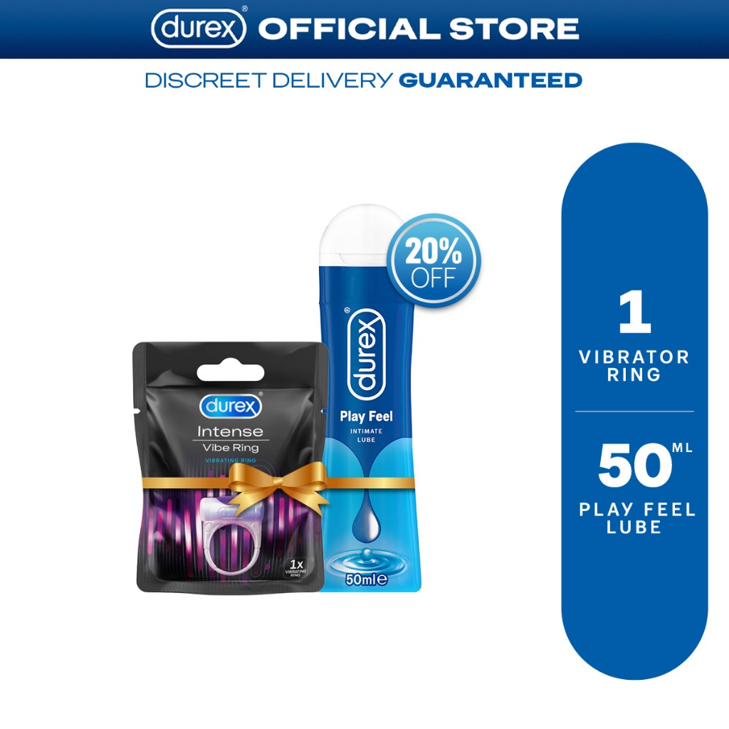 DUREX Vibe Ring + Play Feel Lube 50ml Bundle | Shopee Philippines
