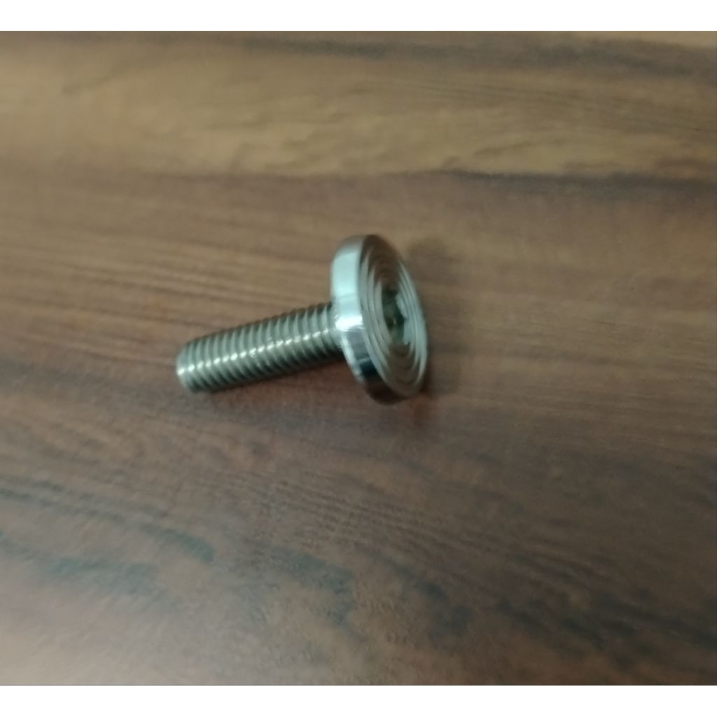 SC SIAM CNC BODY BOLT CONCAVE 6X20 SILVER (sold per piece) | Shopee ...