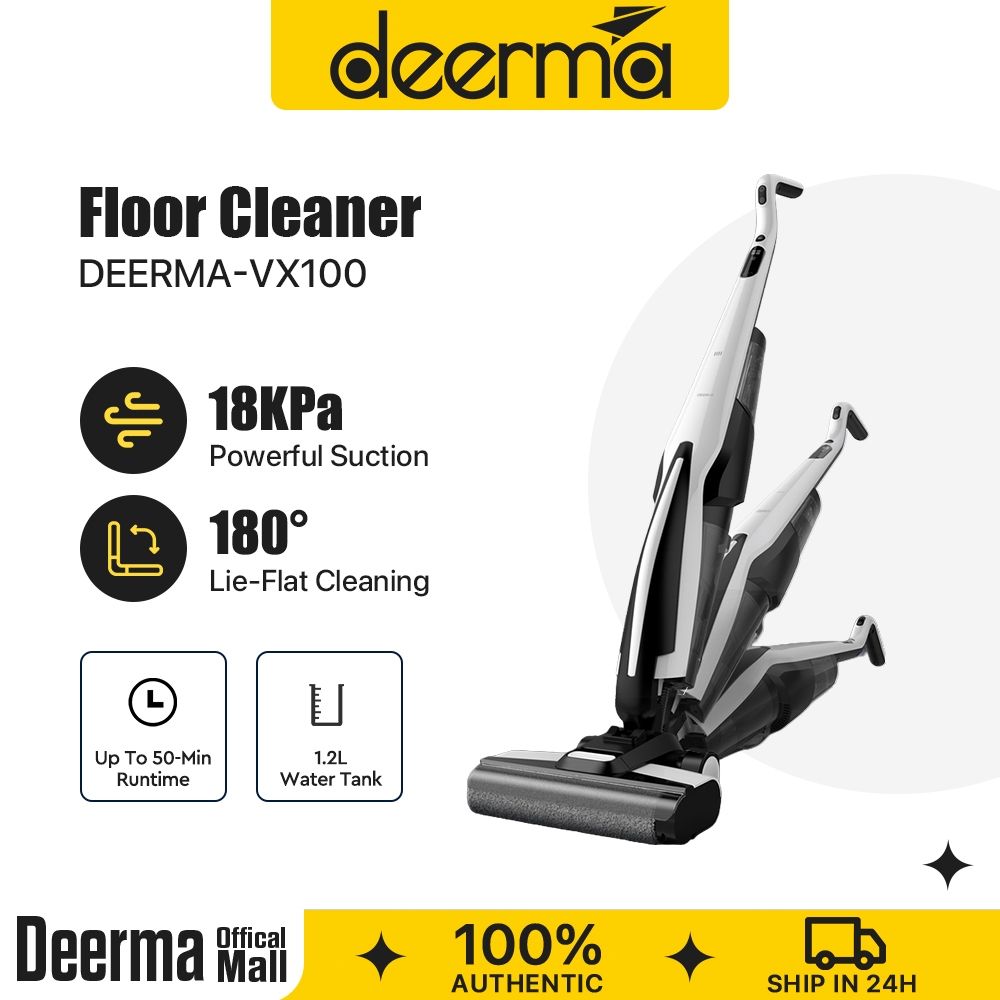 Deerma VX100 18Kpa Cordless Vacuum Dual-Direction Self-Cleaning Swiss ...