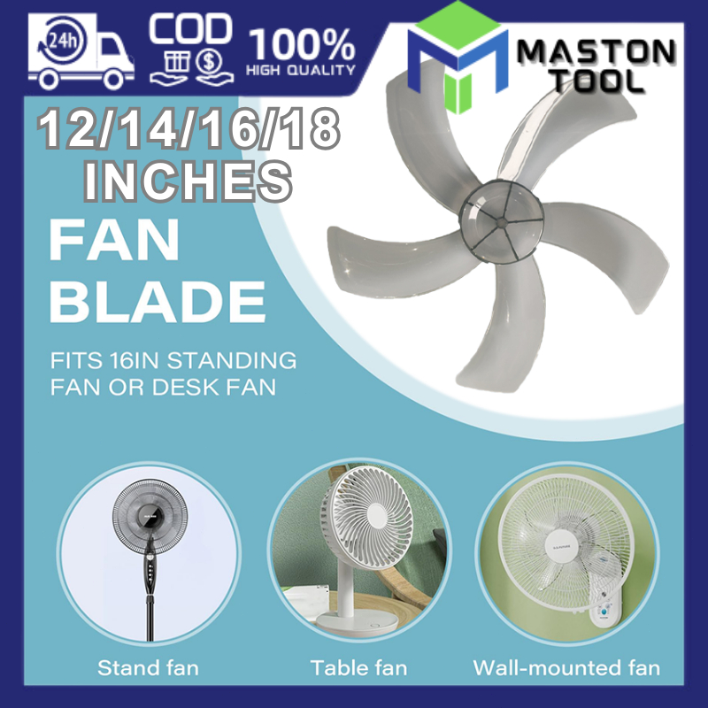 5 Leaves Electric Fan Blade Table Fanner Accessories Table Fanner Blade ...