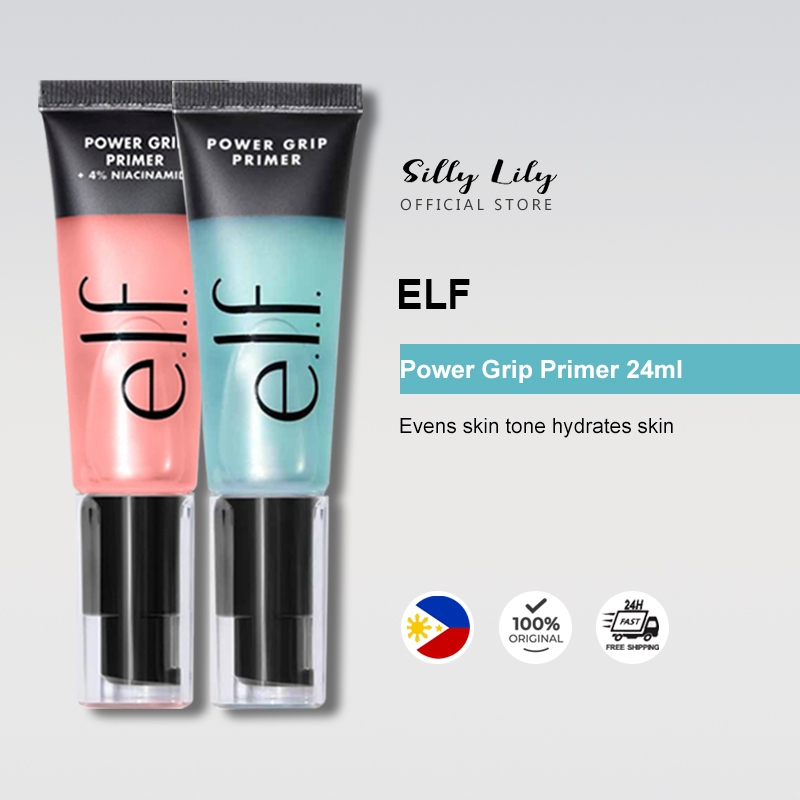ELF Power Grip Primer 24ml +4% Niacinamide Smooth Blur Pores Extend ...