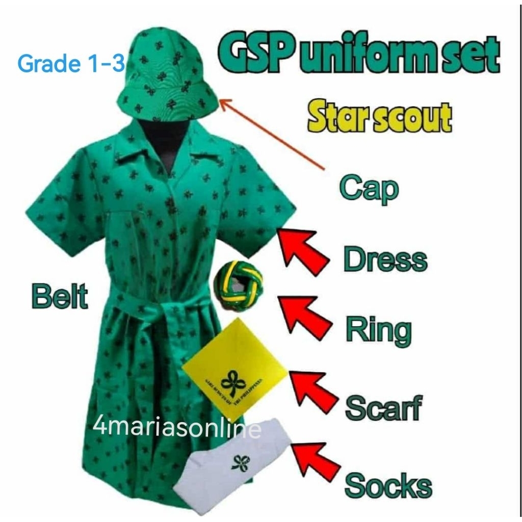 Complete Girl Uniform Set - Scout - Themed Student Out fit | Shopee ...