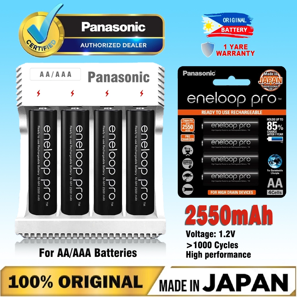Original Battery Charger Set + 1.2V NiMH Batteries (AA/AAA) | PH Stock ...
