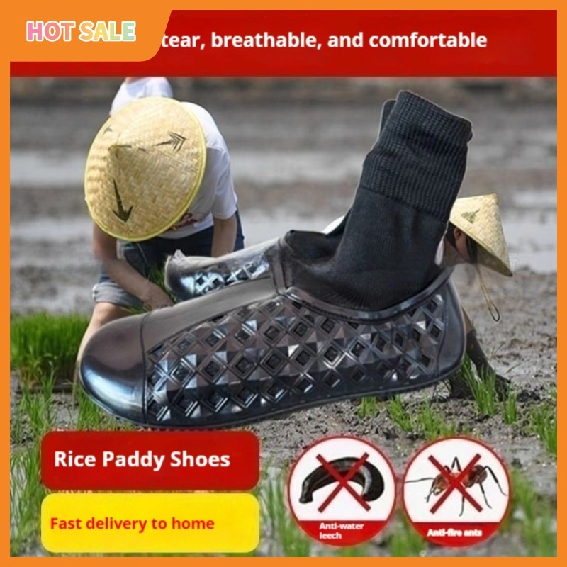 Farmer Shoes Waterproof Farm Boots - Anti-Slip Mud Work Shoes for Rice ...