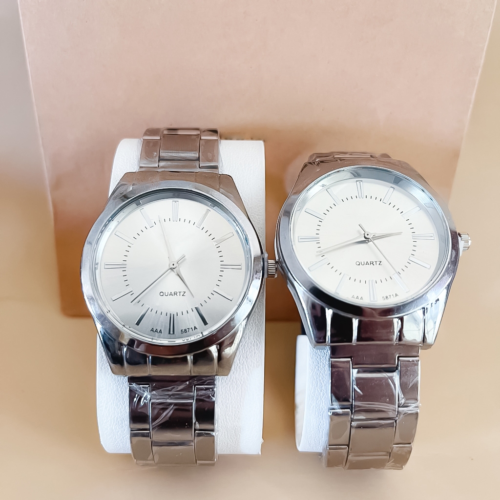 JnJ Buy 1 take 1 Couple Watch 18K Gold Watch for Women and Men Wedding ...