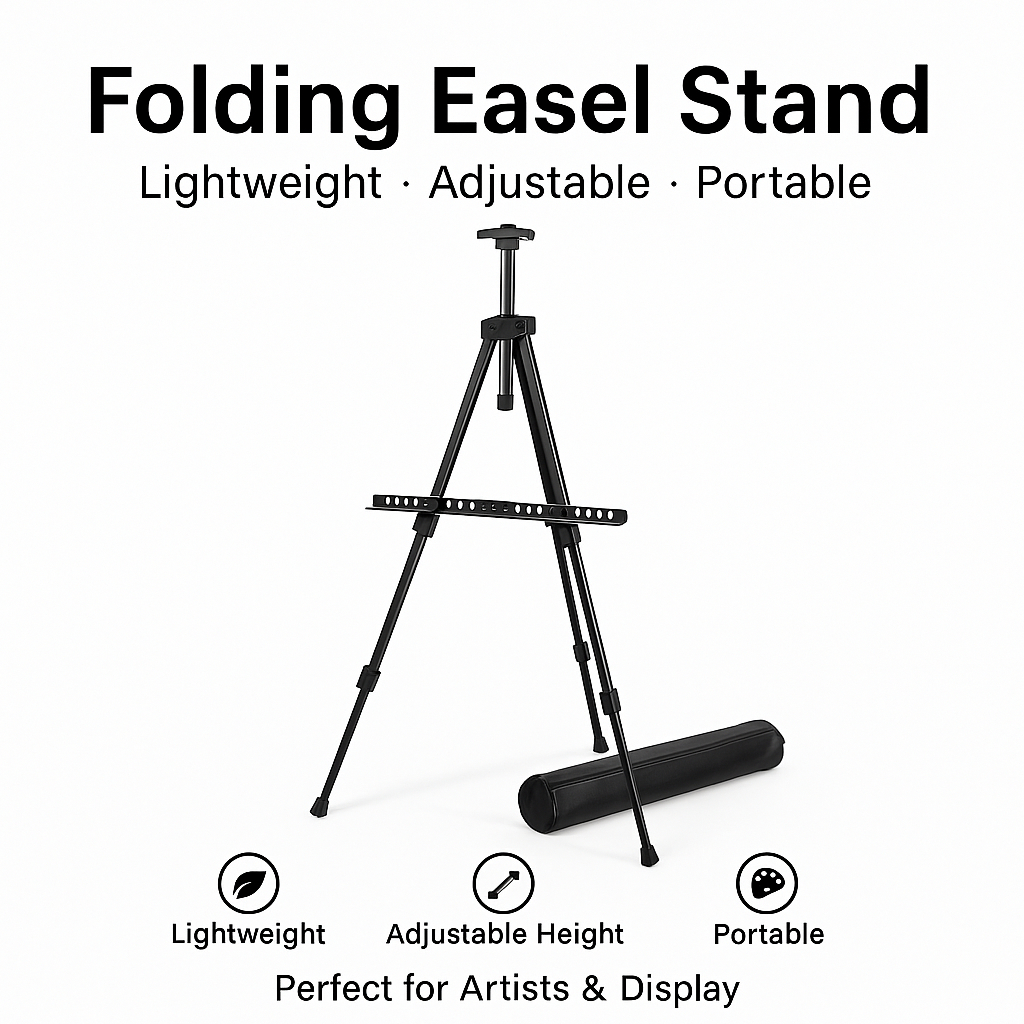Aluminum Easel Stand Folding Telescopic Painting Display Stand With ...