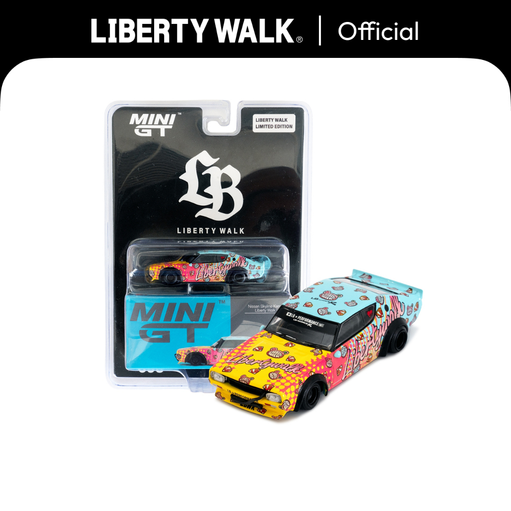 Liberty Walk LBWK MINI GT 1/64 Nissan Skyline Kenmeri "LBWK KUMA ...