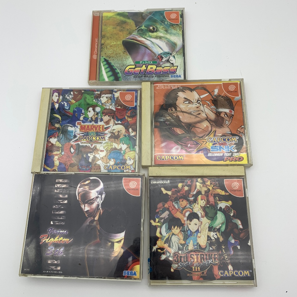 Dreamcast Game Lot 4 Titles + Bonus Case Japanese Version (Capcom vs ...