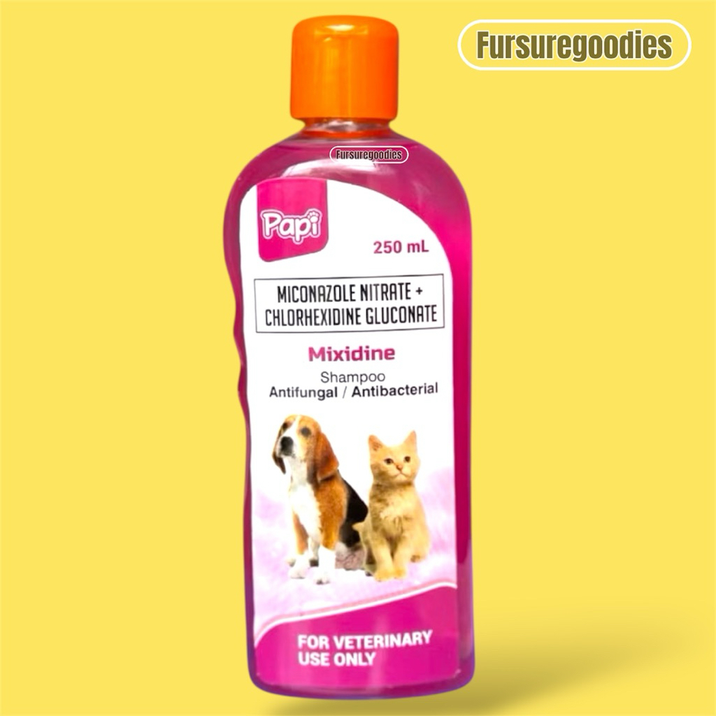 Papi Mixidine Antibacterial Shampoo for Dog & Cats 250ml | Shopee ...