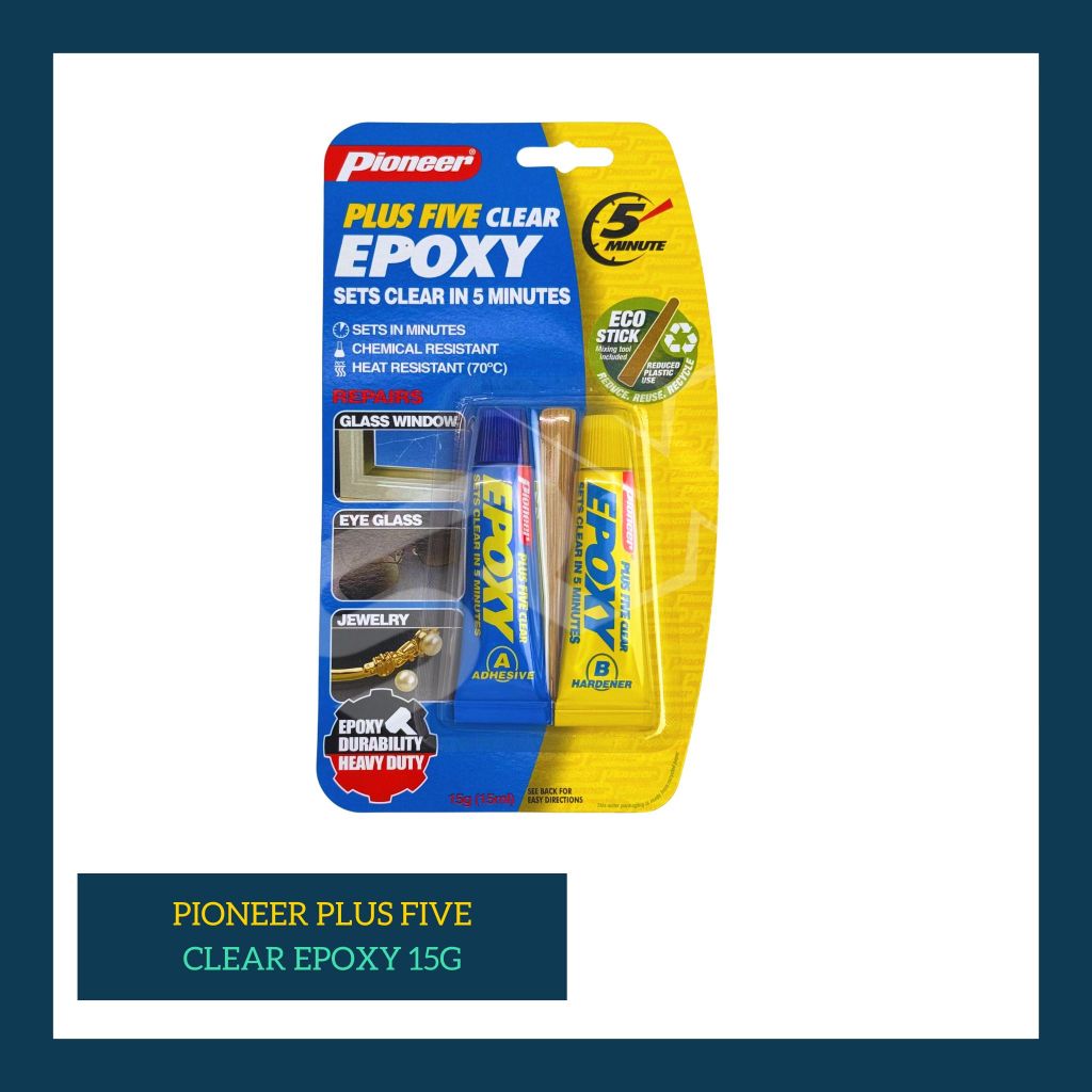 Pioneer Plus Five Clear Epoxy 15g | Shopee Philippines