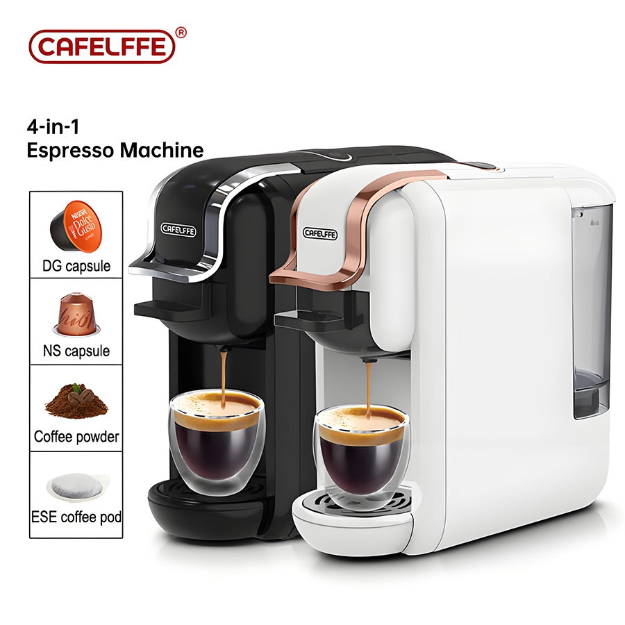 Cafelffe 4 In 1 Coffee Maker Hot/Cold Multiple Capsule Coffee Machine ...