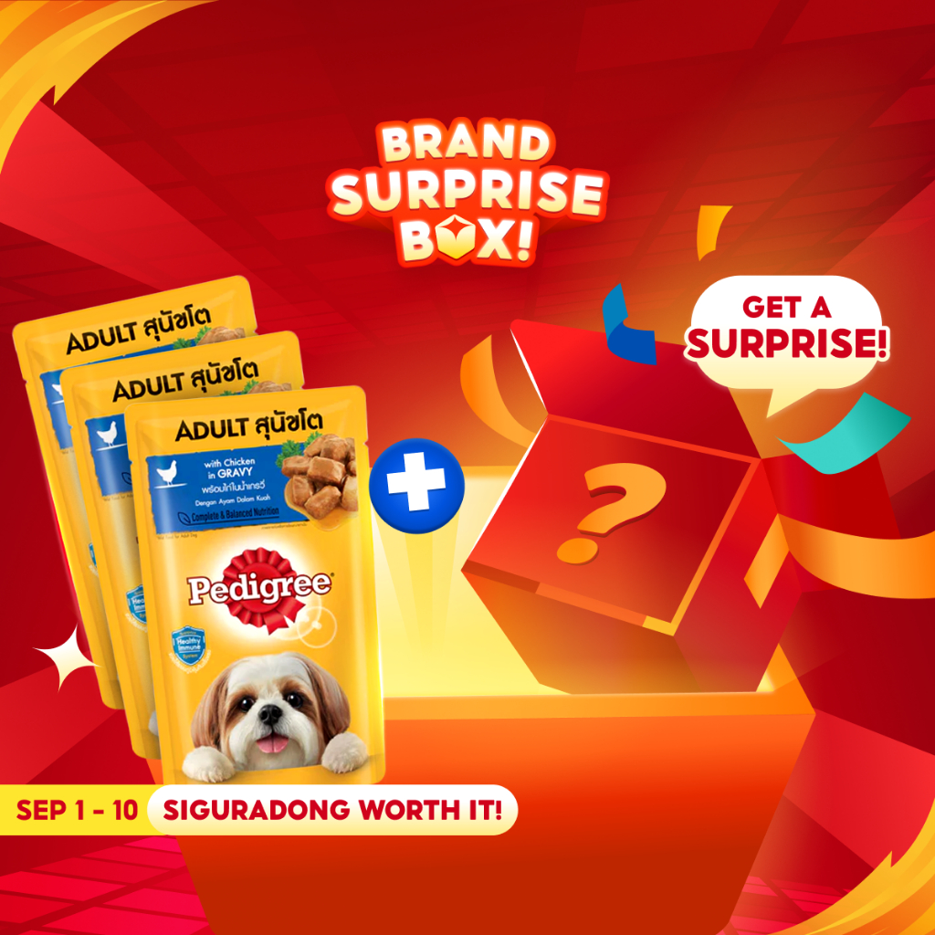 Pedigree Brand Surprise Box x Free Exclusive Stickers | Shopee Philippines
