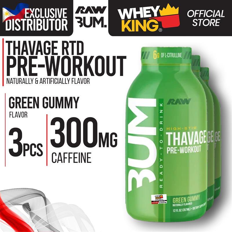 Raw CBUM Thavage Pre-workout RTD 3 PCS. | Shopee Philippines