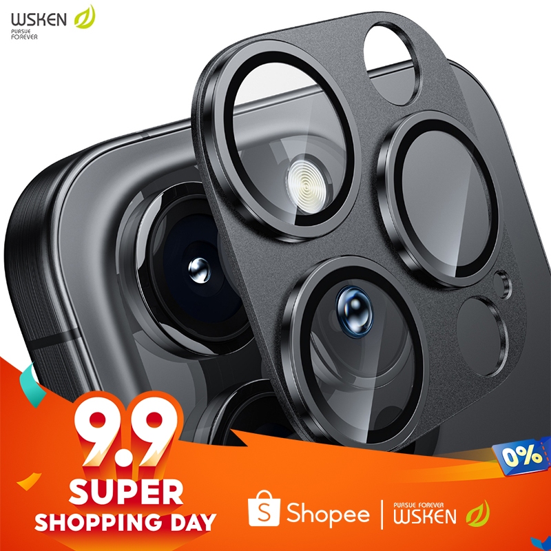 WSKEN for iPhone 14 Pro Max /iPhone 14 Pro Matte Alloy Metal Glass ...