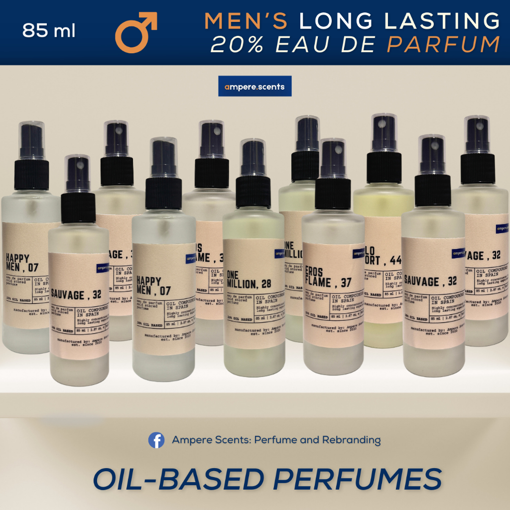 MEN'S LONG LASTING OIL BASED PERFUME EAU DE PARFUM BY AMPERE SCENTS FOR ...