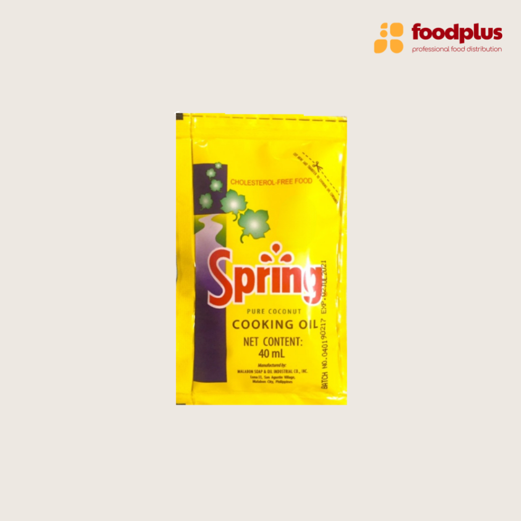 Spring Pure Coconut - Vegetable Cooking Oil 40ml | Shopee Philippines