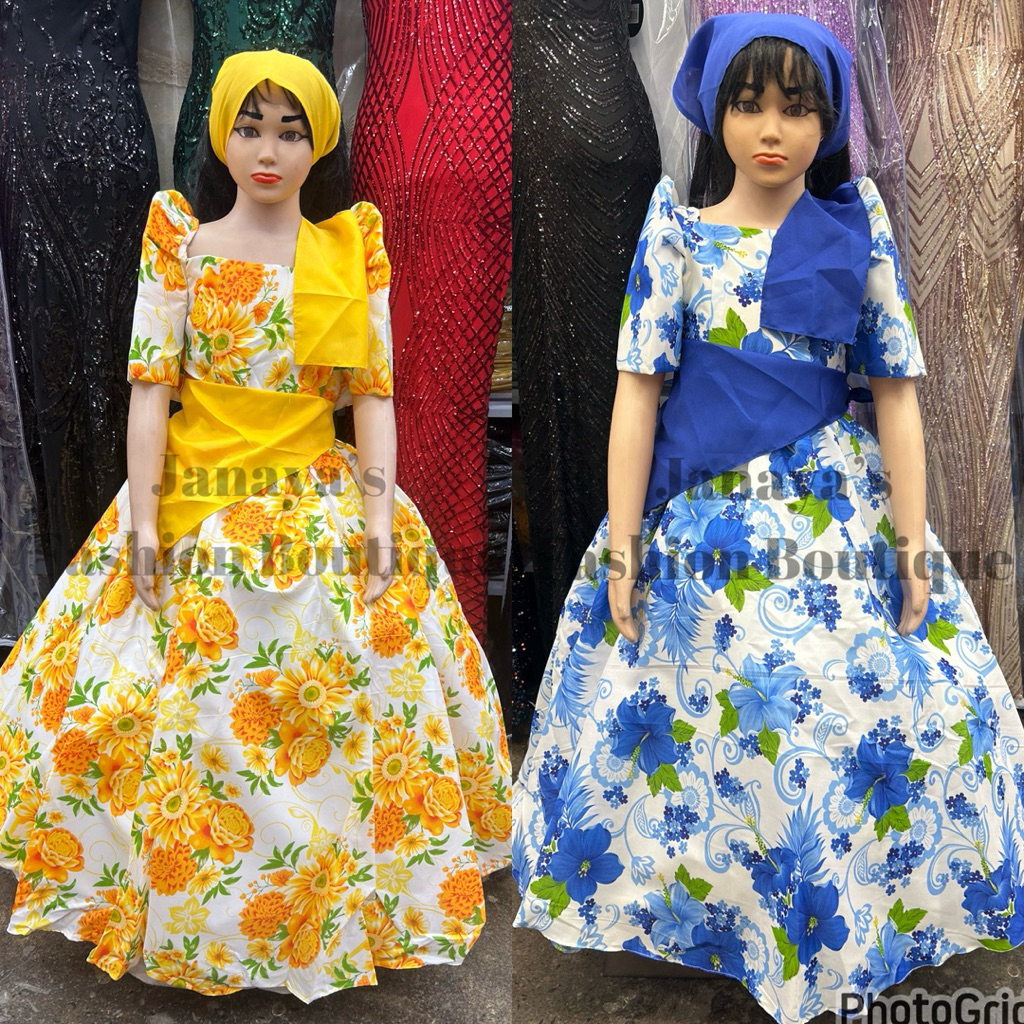 Balintawak Floral Filipiniana Costume for Kids- Buwan ng Wika Costume ...