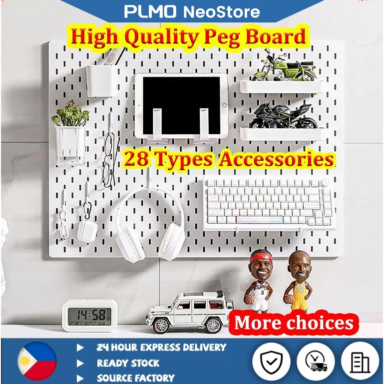 Pegboard Peg Board Organizer Rack Shelves Dish Rack Home Decoration ...