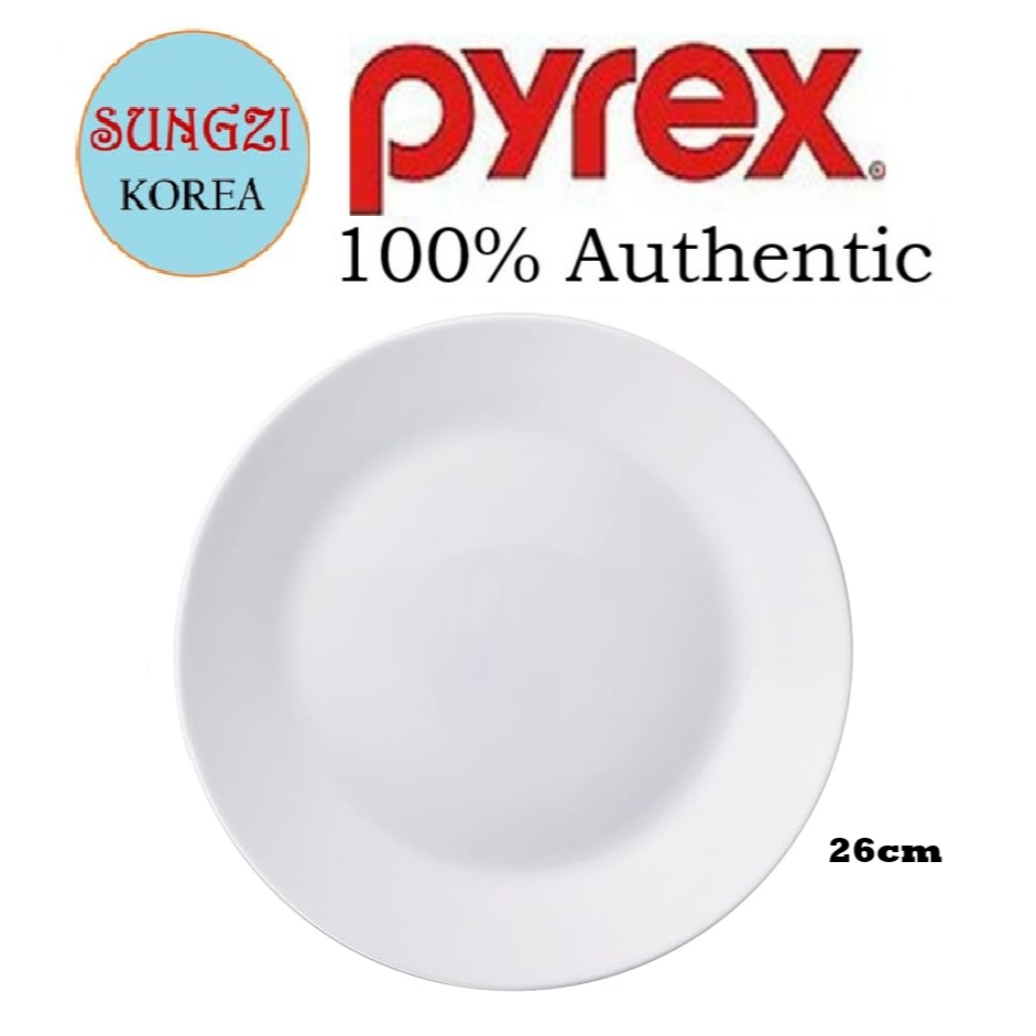 CORELLE PYREX Milkglass Dinner Plate 26.7cm. | Shopee Philippines