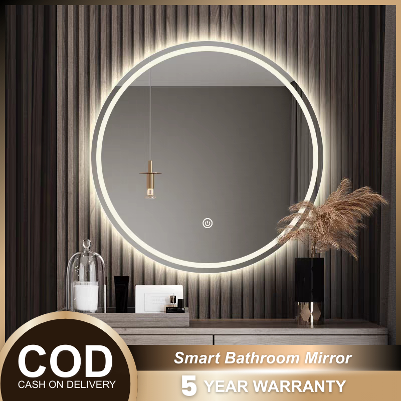 Smart Bathroom Mirror With 3Color light LED Mirror Touch Screen Wall ...