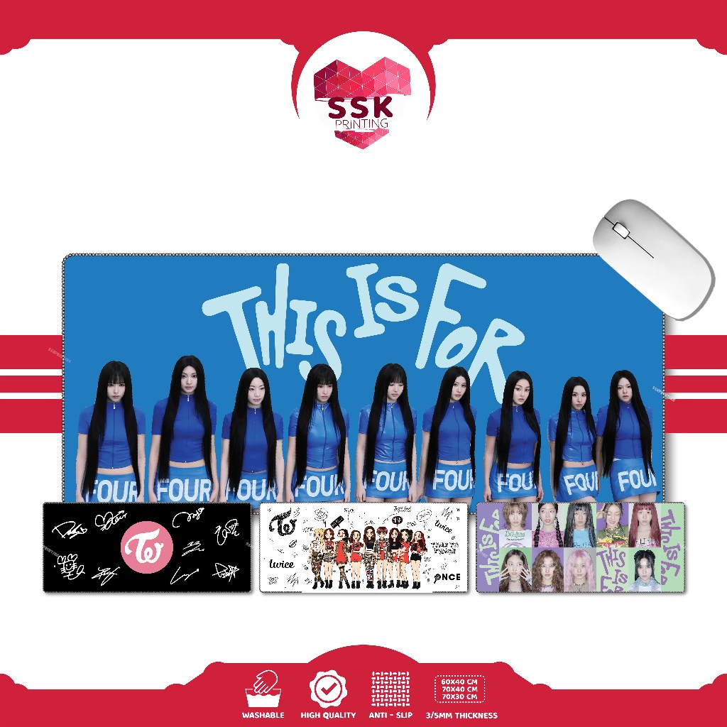 TWICE Extended Mousepads | MORE DESIGNS | Gaming | Deskmat | Long ...
