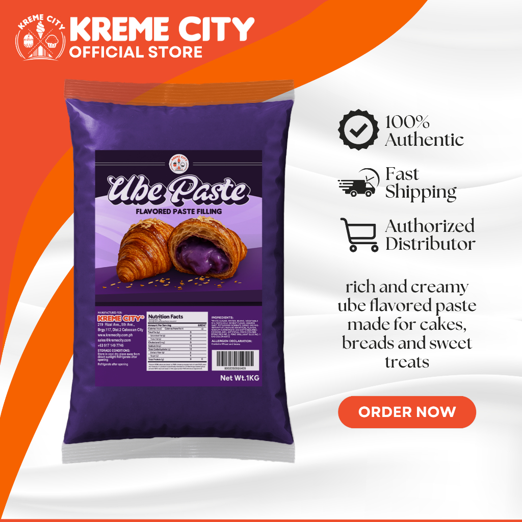 Kreme City Ube Flavored Paste Filling 1kg | Shopee Philippines