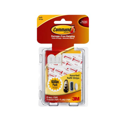 3M Command Adhesive Strips Assorted 16pc [Old Stocks] 3M17200CLANZ ...