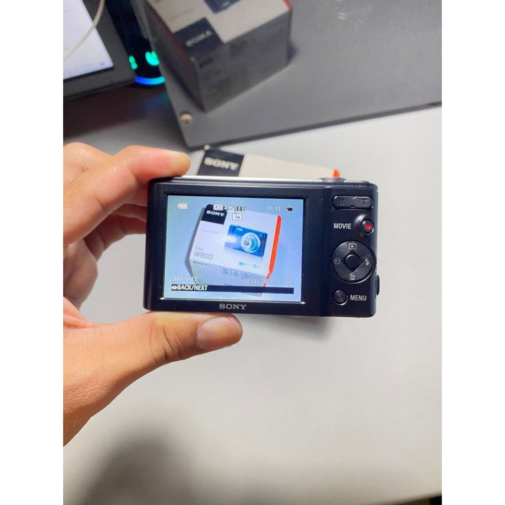 Digital Camera Sony CyberShot DSC-W800 With Accessories | Shopee ...